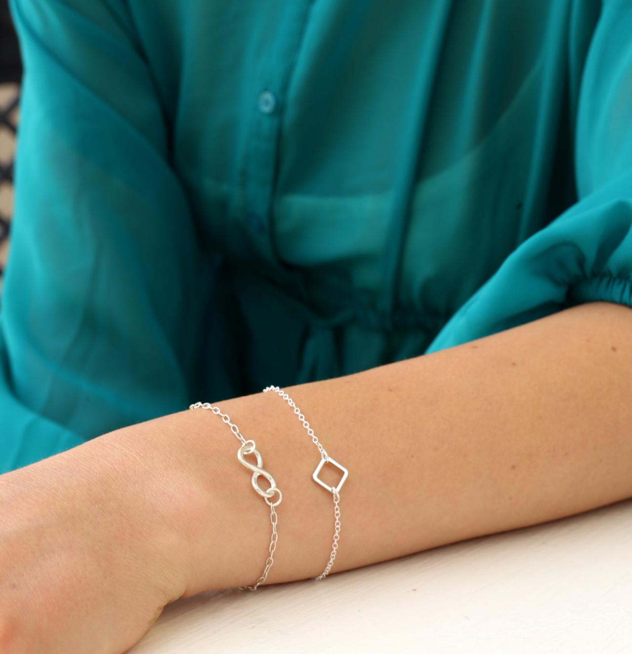 Silver Bracelet Infinity Bracelet Silver Infinity Sterling Silver Bracelet Infinity 628 On