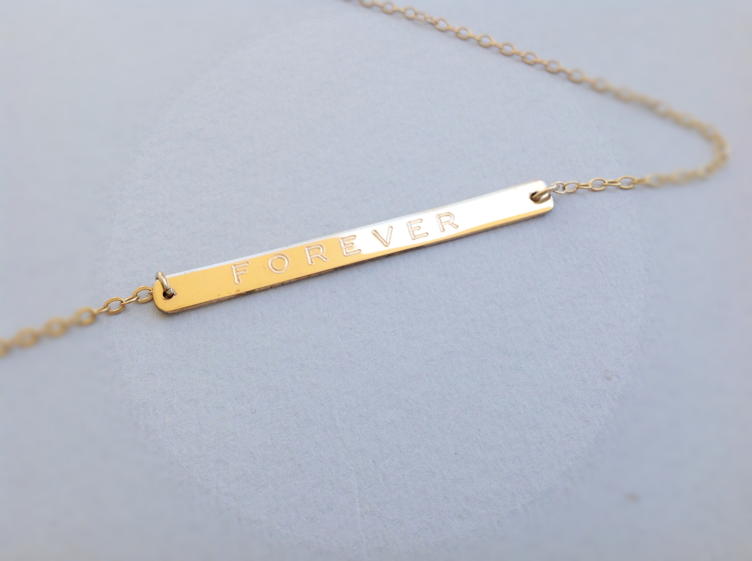 Personalized Bar Necklace, Gold Nameplate Necklace, Custom Bar Necklace ...
