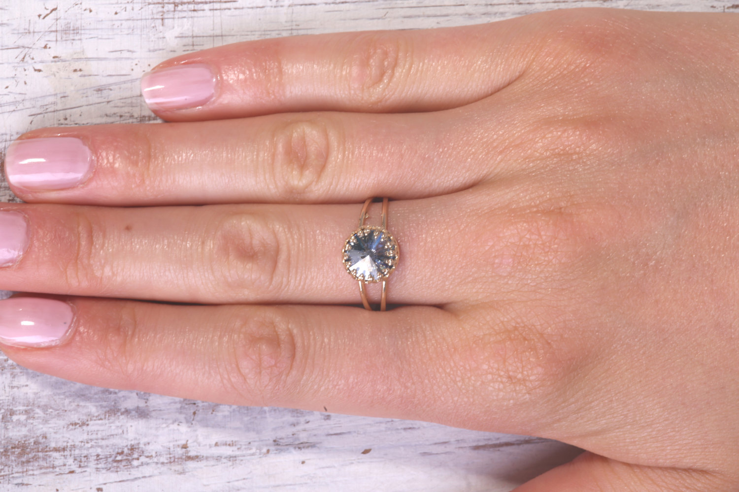 Gold Ring, Cocktail Ring, Stacking Ring, Vintage Ring, Stackable Ring ...